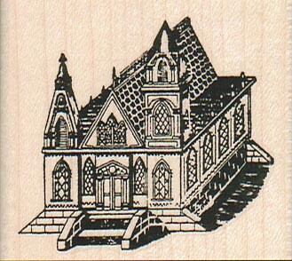 Church 2 1/4 x 2" Rubber Stamp, Church Stamp Stamp | eBay
