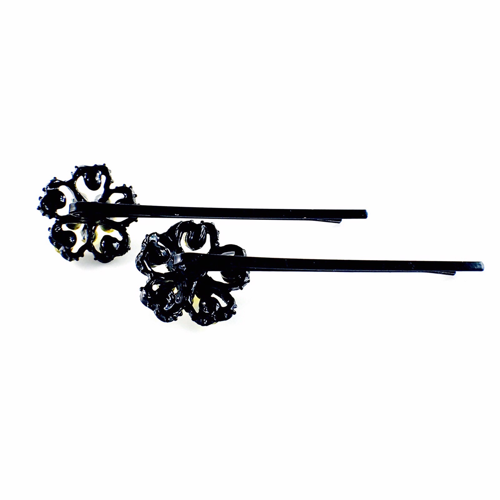 USA Bobby Pin Rhinestone Crystal Hair Clip Hairpin Jeweled Vintage ...