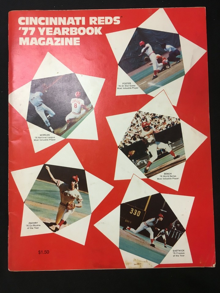 1977 ORIGINAL VINTAGE CINCINNATI REDS YEARBOOK MAGAZINE 42020 | eBay