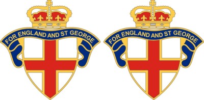 2 ENGLAND CAR STICKERS DECALS ENGLAND AND ST GEORGE also for laptops ...