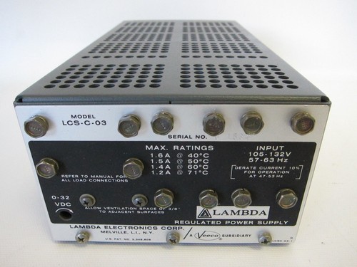New Lambda Electronics Regulated Power Supply LCS-C-03 Input 105-132V 57-63Hz | eBay