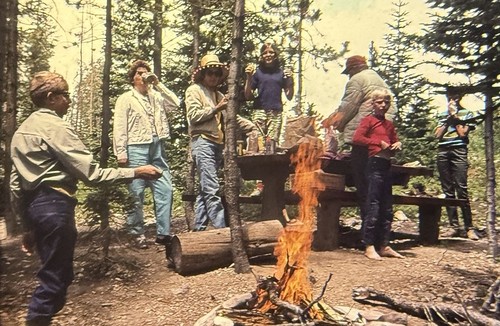 Vintage Photo Slide 1970 Camping People | eBay