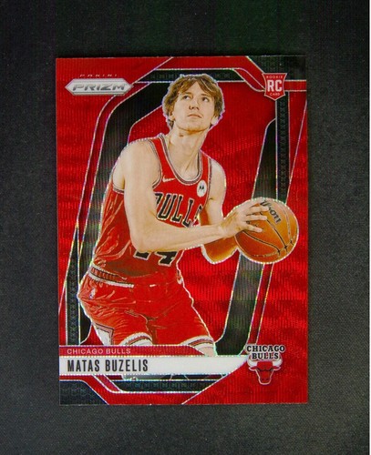 2024-25 Panini Prizm Ruby Wave Prizm Matas Buzelis #252 Rookie RC | eBay
