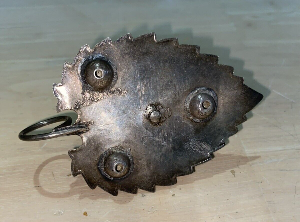 Spice Container Antique Judaica Jewish Besamim Silver Leaf Form Turkey ...