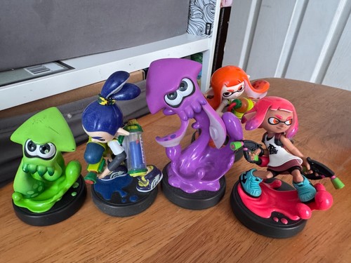 Nintendo Switch Splatoon Complete Set of 5 Amiibo - See Pictures For ...