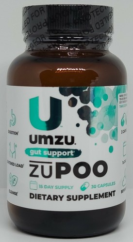 UMZU ZUPOO Gut Support Colon Cleanse Supplement 30 Capsules New Sealed ...