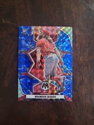 2022 Mosaic Brandon Marsh RC #226 Mosaic Blue Camo Prizm SP Angels ...