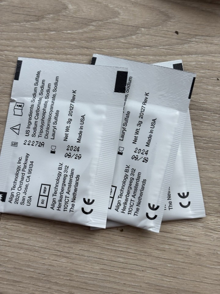 NEW in Box Invisalign Cleaning Crystals Packets - 3 packets | eBay