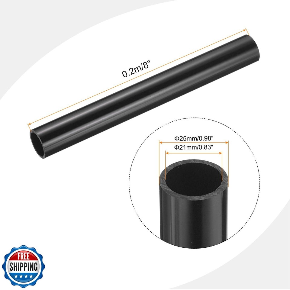 MECCANIXITY PVC Rigid Tube Round Pipe Tubing Hardware Tubing 21mm ID ...