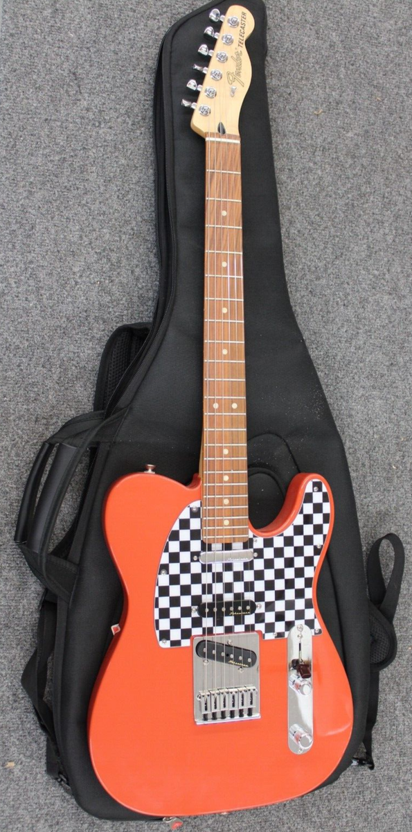 Orange Checkered Guitar Have You Checked Out Our AC2? Available In