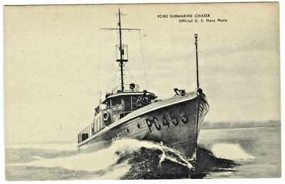 WW2 Era PC453 Subchaser Submarine Chaser Boat Navy Photo Postcard | eBay