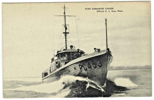 WW2 Era PC453 Subchaser Submarine Chaser Boat Navy Photo Postcard | eBay