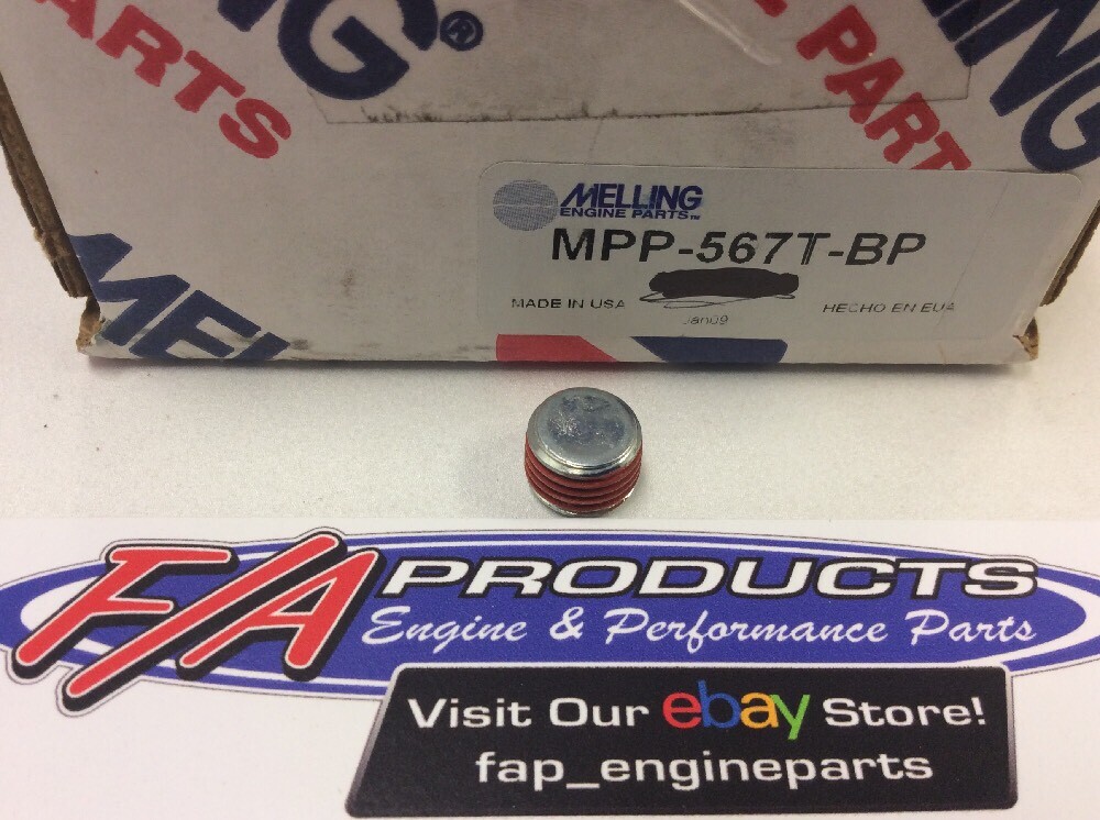 Melling MPP-567T 1/4" Pipe X .375" Long 1/4" Drive TEFLON Pipe Plugs ...