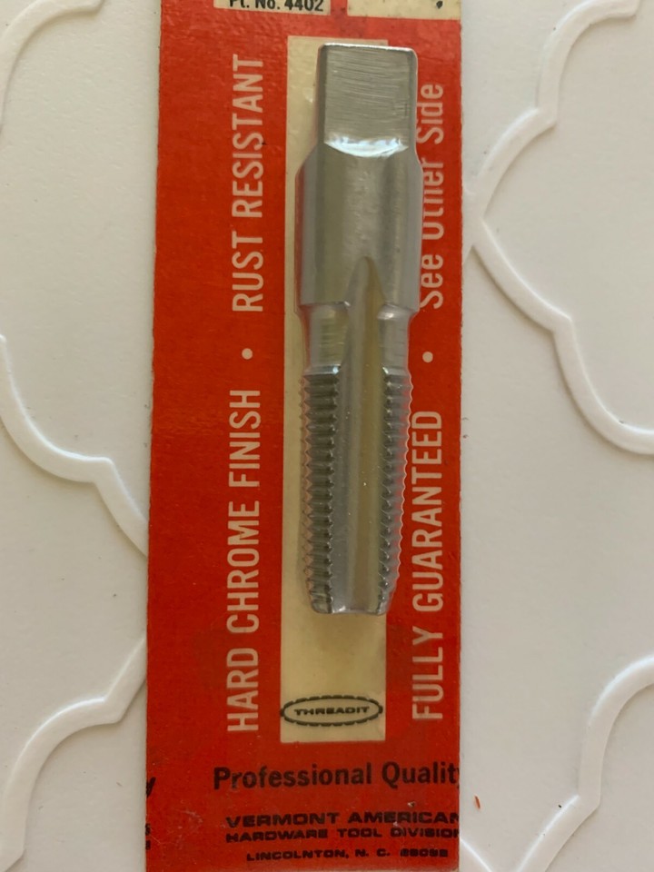 Vermont American Tap and Die Vintage Threading Tools Hard Chrome Finish ...