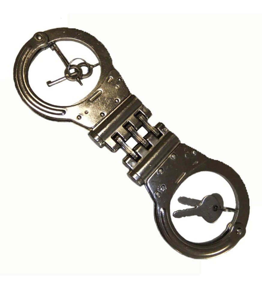 High Security Professional Police Transport Restraint Handcuffs Double ...