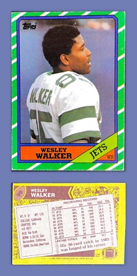 ⚓️🔥1986 Topps Wesley Walker New York Jets #99 | eBay