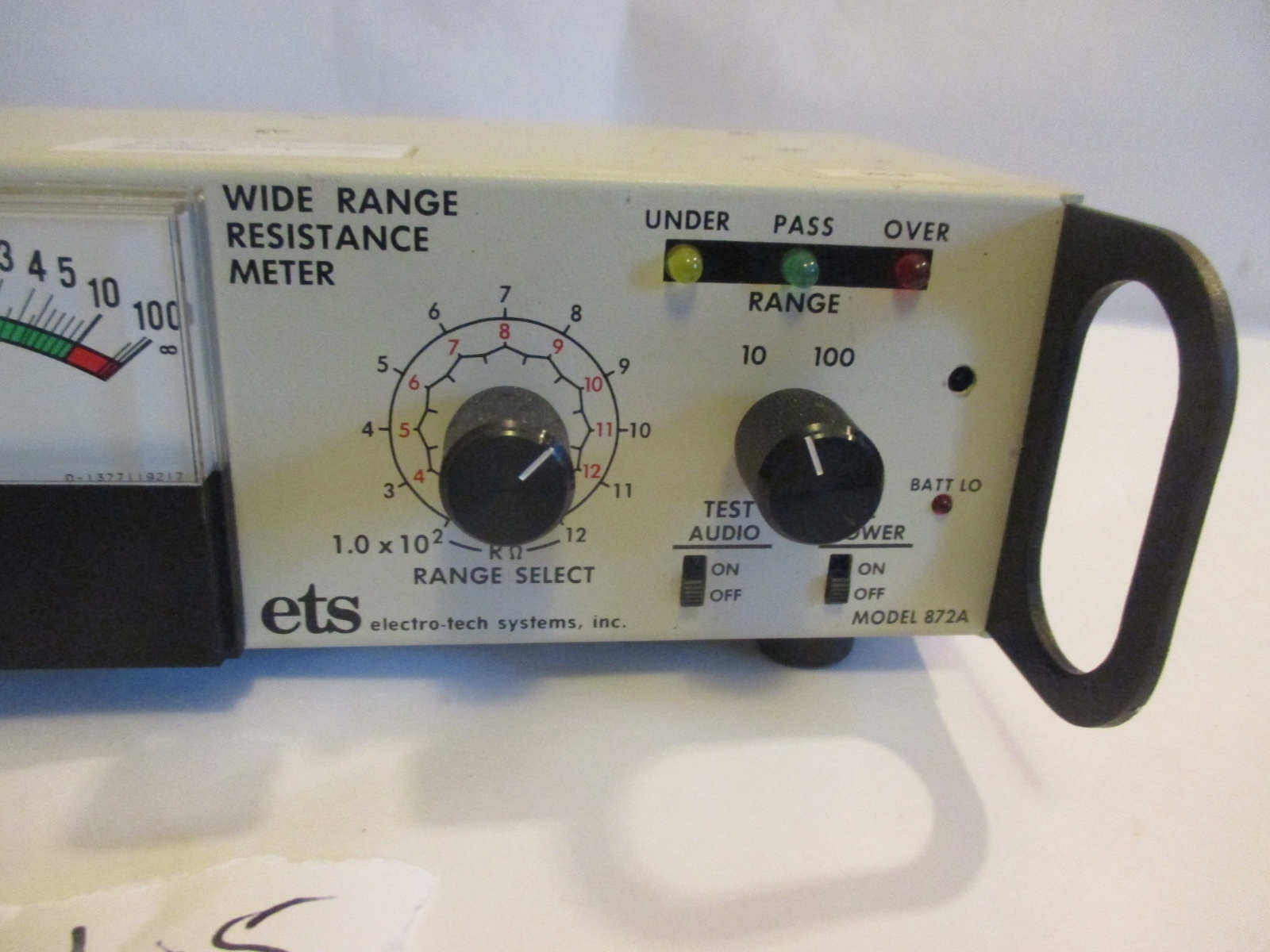 Electro-Tech ETS 872A Wide Range Resistance METER Indicator AA2 | eBay