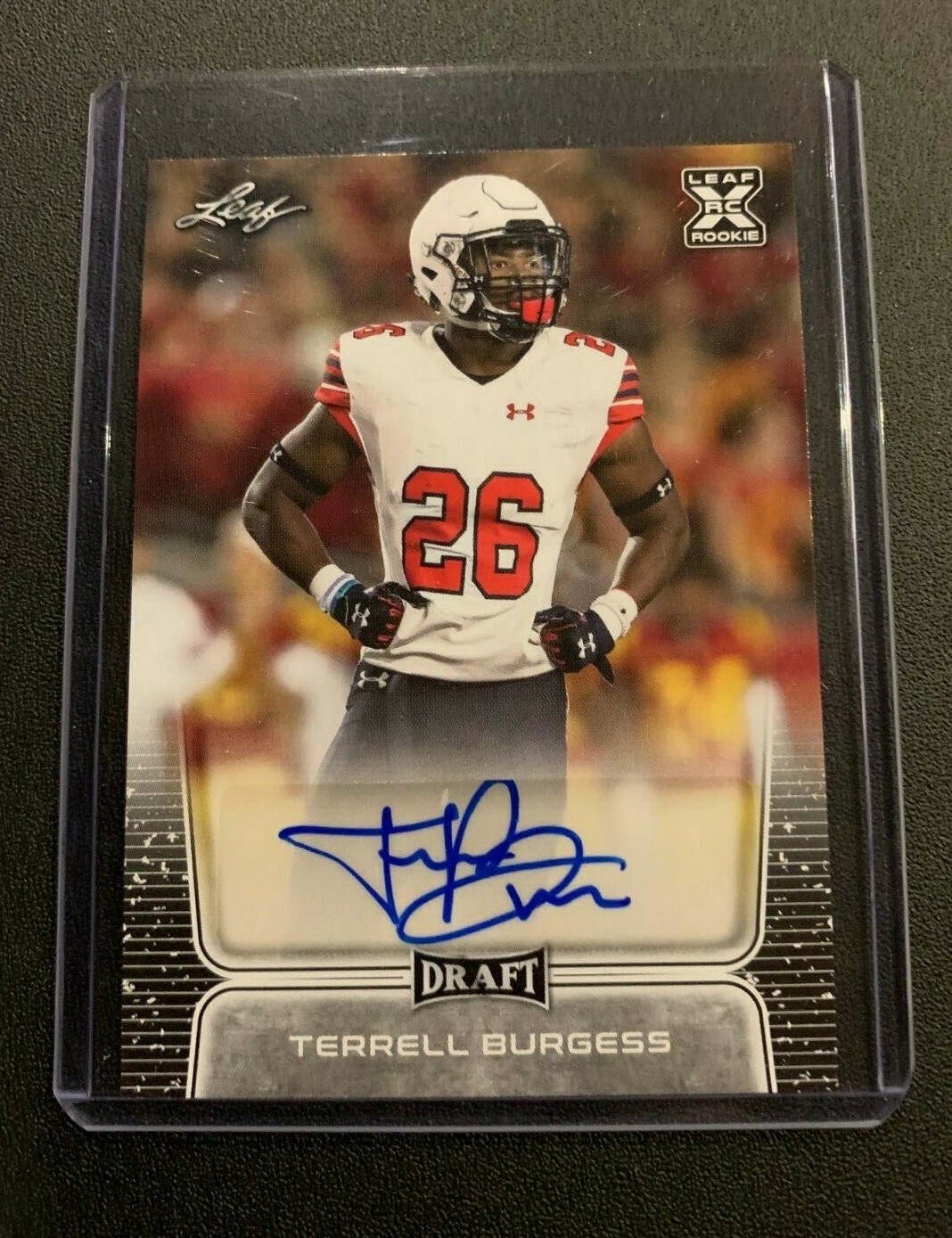 2020 Leaf Draft TERRELL BURGESS Auto Autograph #BA-TB1 Rams | eBay