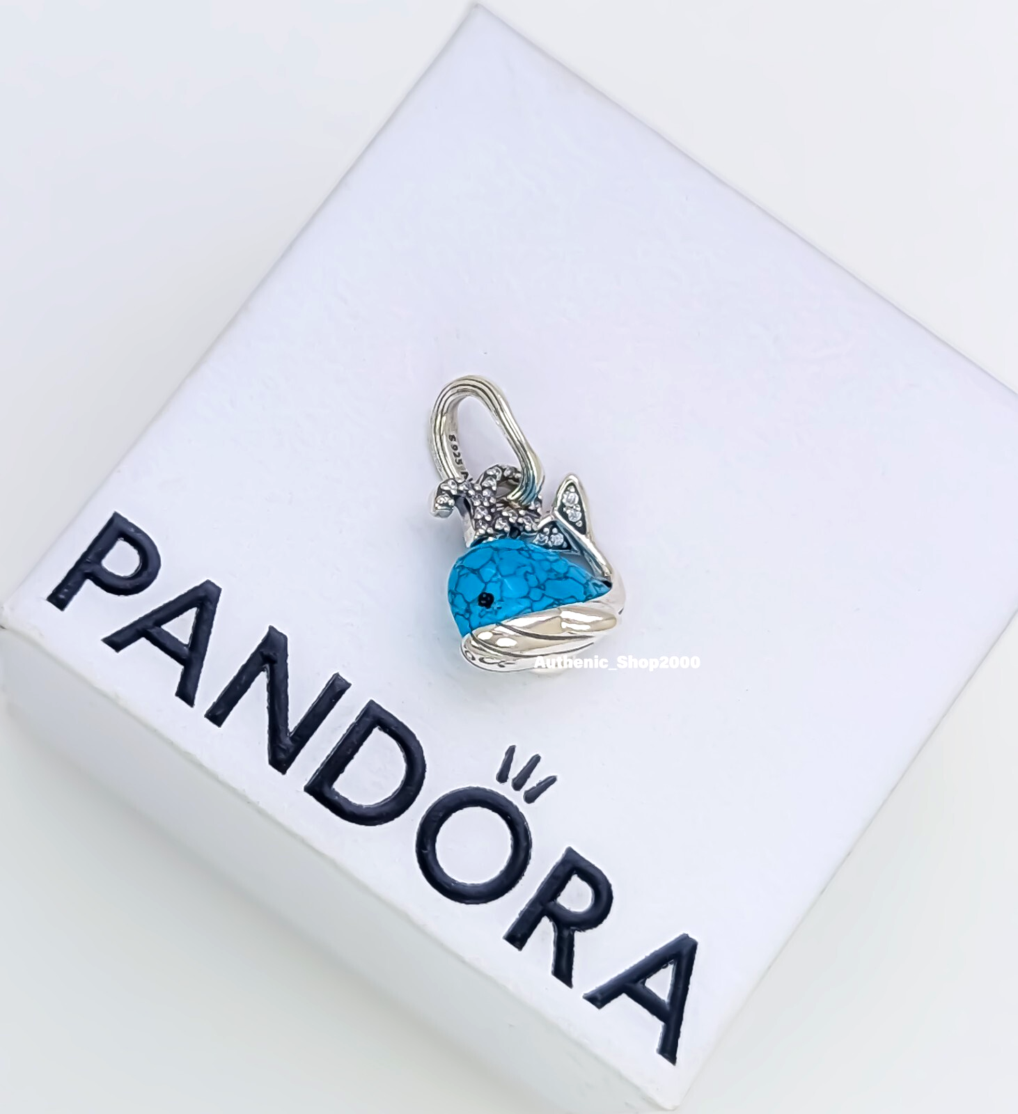 NEW 100% Authentic PANDORA 925 Ale Turquoise Blue Whale Dangle Charm ...