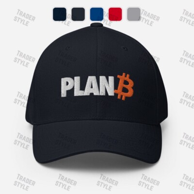Bitcoin Plan B Baseball Cap hodl crypto BTC trader gift embroidery dad ...