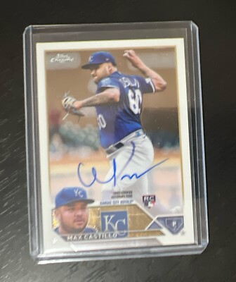 Max Castillo 2023 Topps Chrome Update RC Auto #RA-MC Kansas City Royals ...