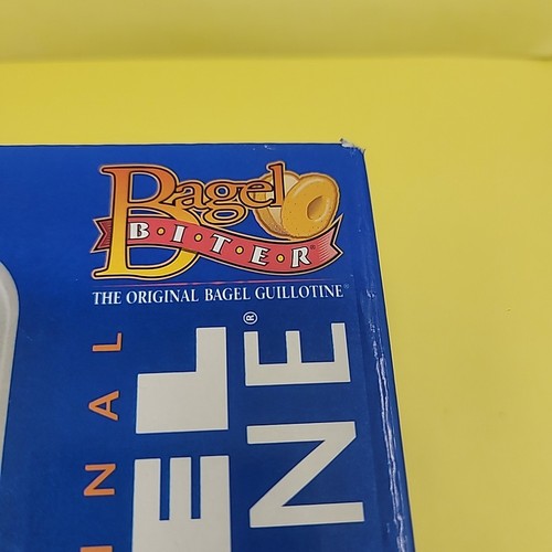 THE ORIGINAL Bagel BITER guillotine slicer -OPEN BOX | eBay