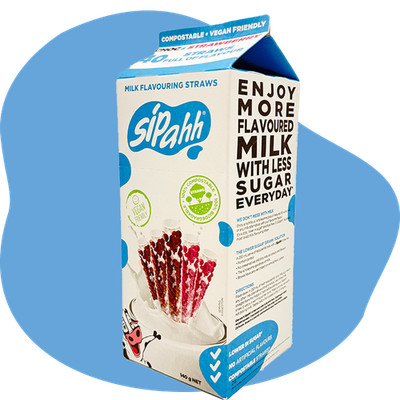 Sipahh Milk Flavour Straws Vegan Friendly 40ct | eBay Australia