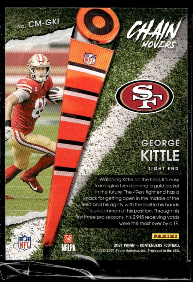 2021 Panini Contenders George Kittle San Francisco 49ers #CM-GKI Chain ...