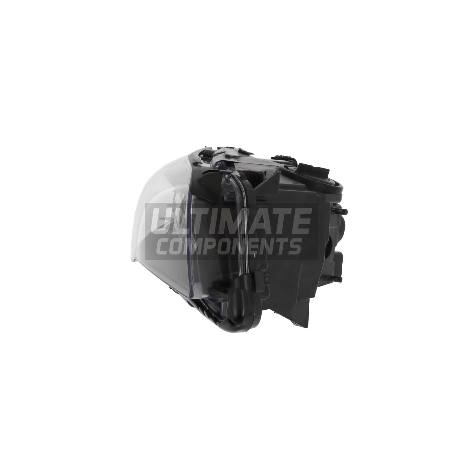 BMW 5 Series F10 Headlights Saloon 2010-2013 Halogen Headlamps Black ...
