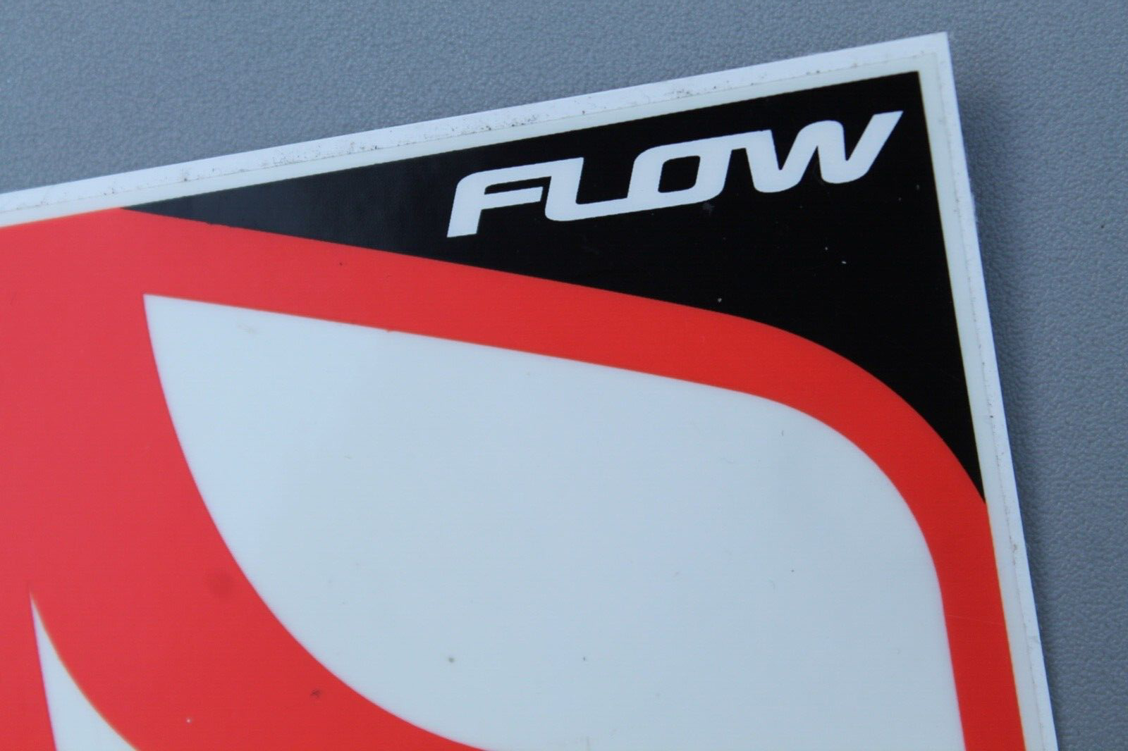 Flow Snowboards Red Black White Logo Original SNB5 Vintage Snowboarding ...