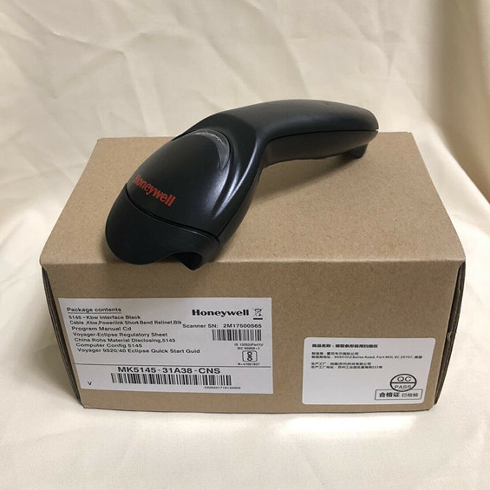 New Honeywell Metrologic MS5145 Eclipse (MK5145-31A38) Scanner, USB ...