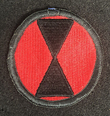 Vintage US Army Patch WWII Patch 7th Infantry Hourglass Division Patch ...