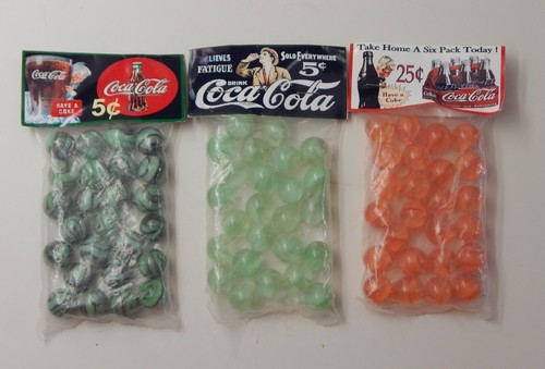 Coca-Cola Marbles Advertising Promo Lot of 3 | eBay