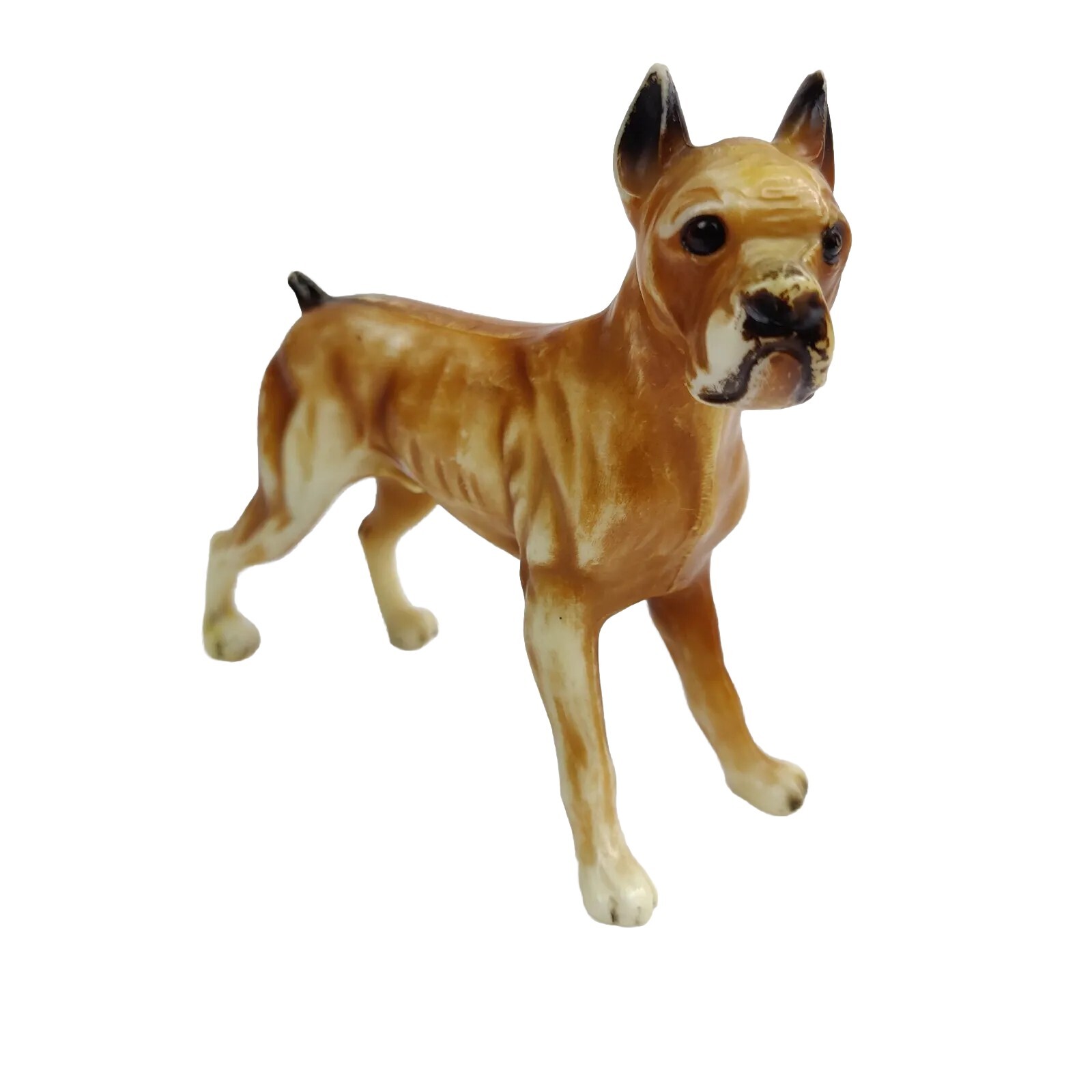 VTG HARD PLASTIC DOG FIGURINE BOXER TERRIER DECOR COLLECTOR'S ITEM | eBay