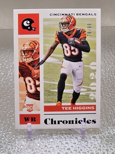 Tee Higgins #78/99 SP 2020 Chronicles Blue Parallel RC Cincinnati ...