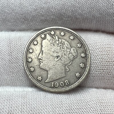 1908 Liberty V Nickel Fine+ receive coin pictured see description | eBay