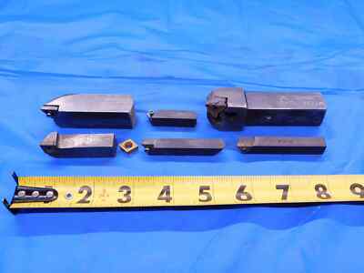 6 PC. LOT OF SMALL CARBIDE INSERT LATHE TURNING TOOLS CNC MACHINIST ...