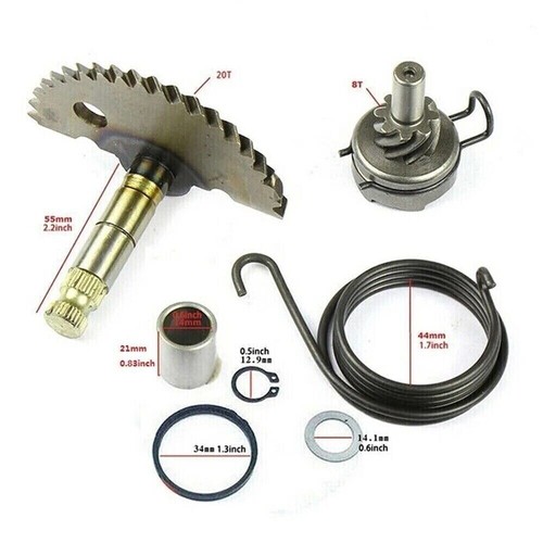 1 Set Motorcycle Kick Start Shaft Spring Gear Starter Pinion Engine ...