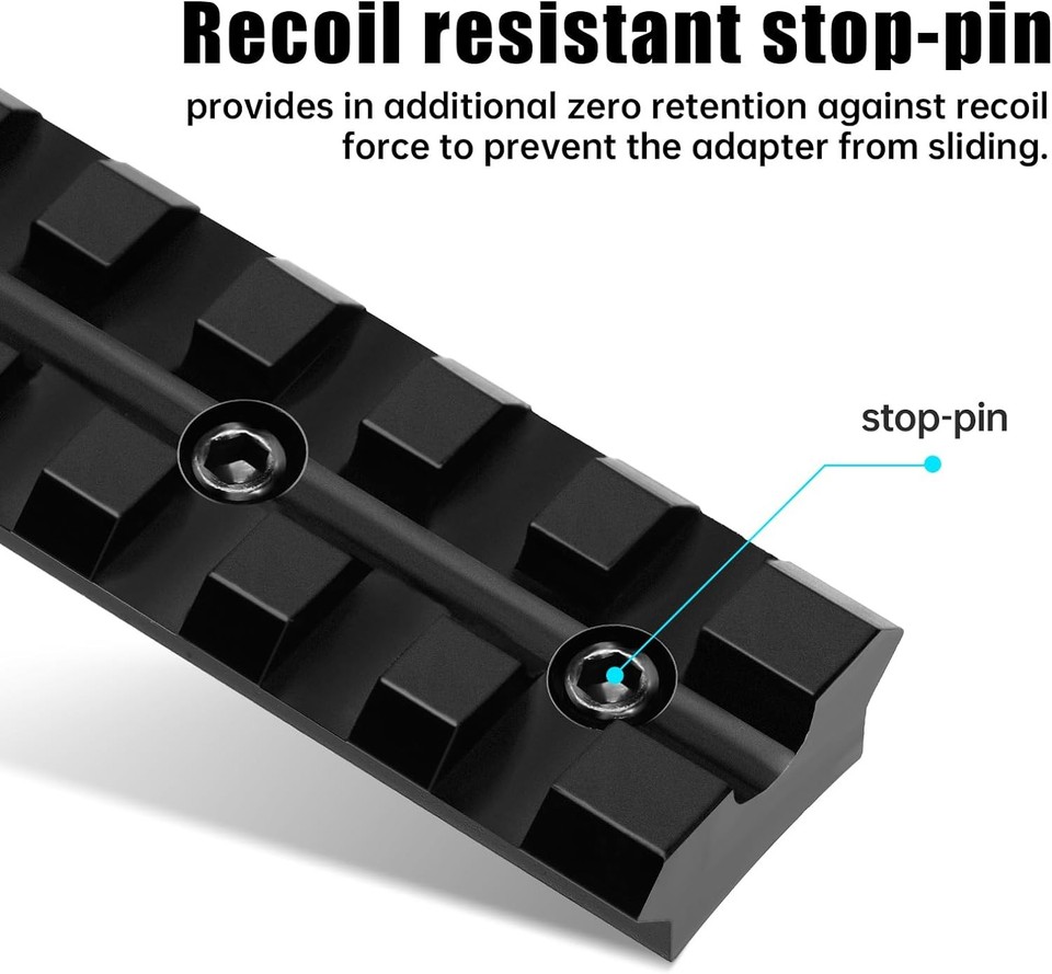 Low Profile Picatinny Rail Scope Sight Mount Base Weaver 11 Slot for ...
