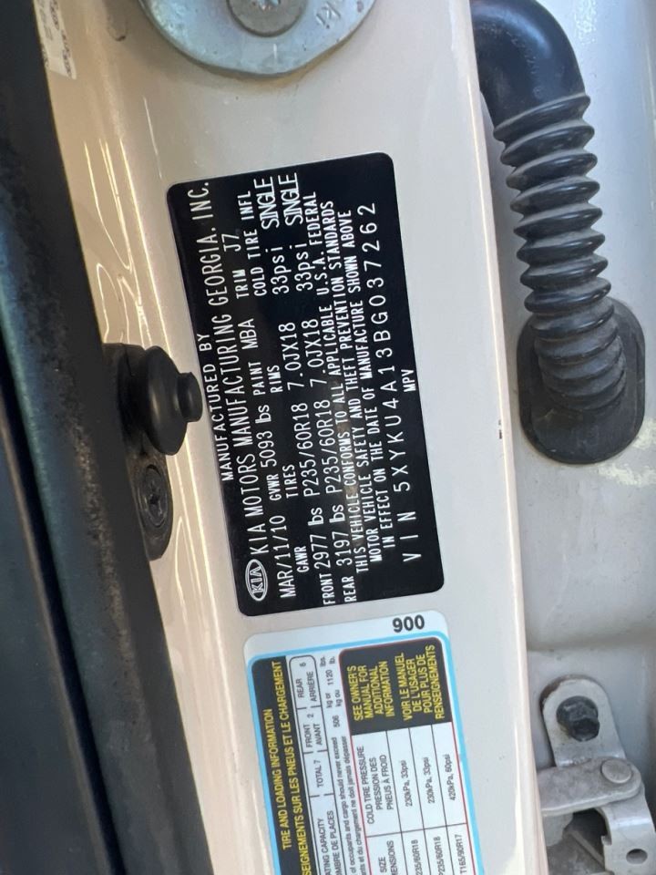 RIGHT TAN SUN VISOR OEM 11-15 KIA SORENTO 852201U300H9 | eBay