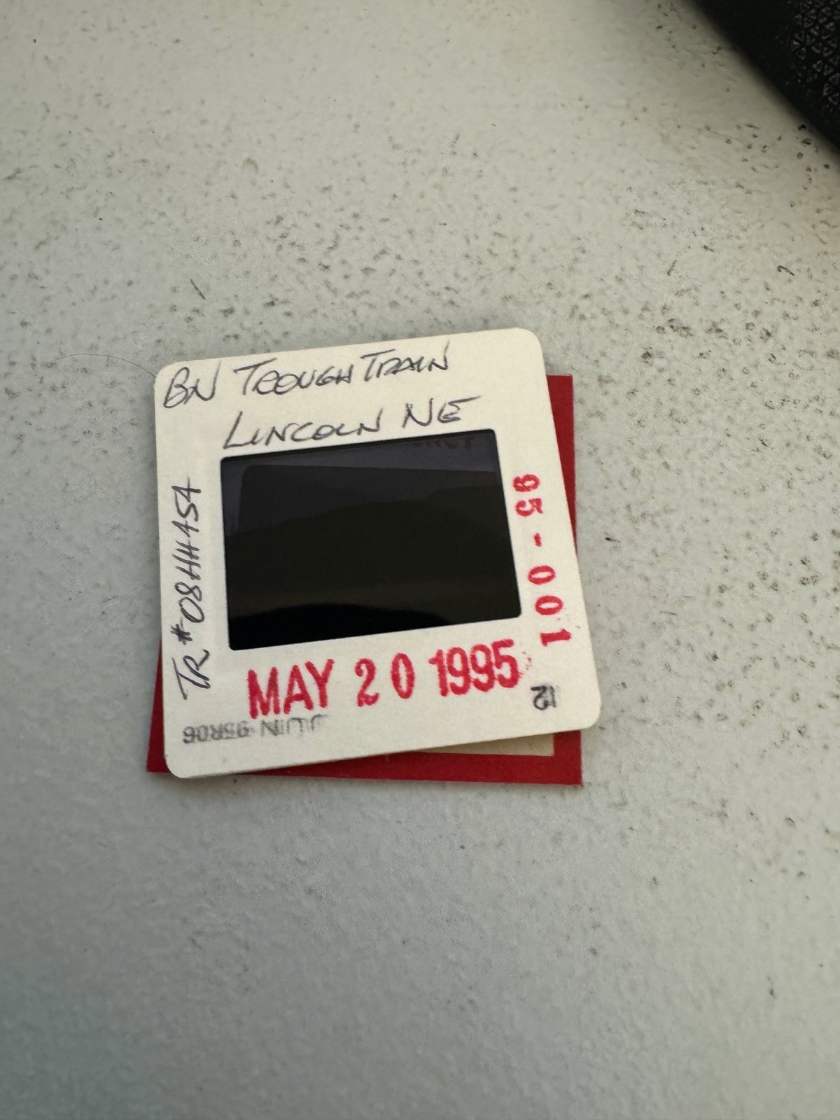 Original Slide BN #552021 Trough Train Burlington Northern 1995 Lincoln ...