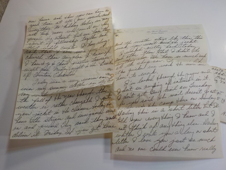 WW2 Letter 1945 Missing In Action 450th Bomb Group Killed Germany World ...