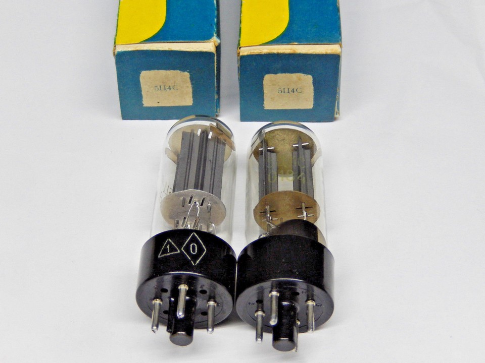 4 X 5C4S / 5Z4 / CV1863 / Russian tube NOS/NIB Same Date Codes 1984 ...