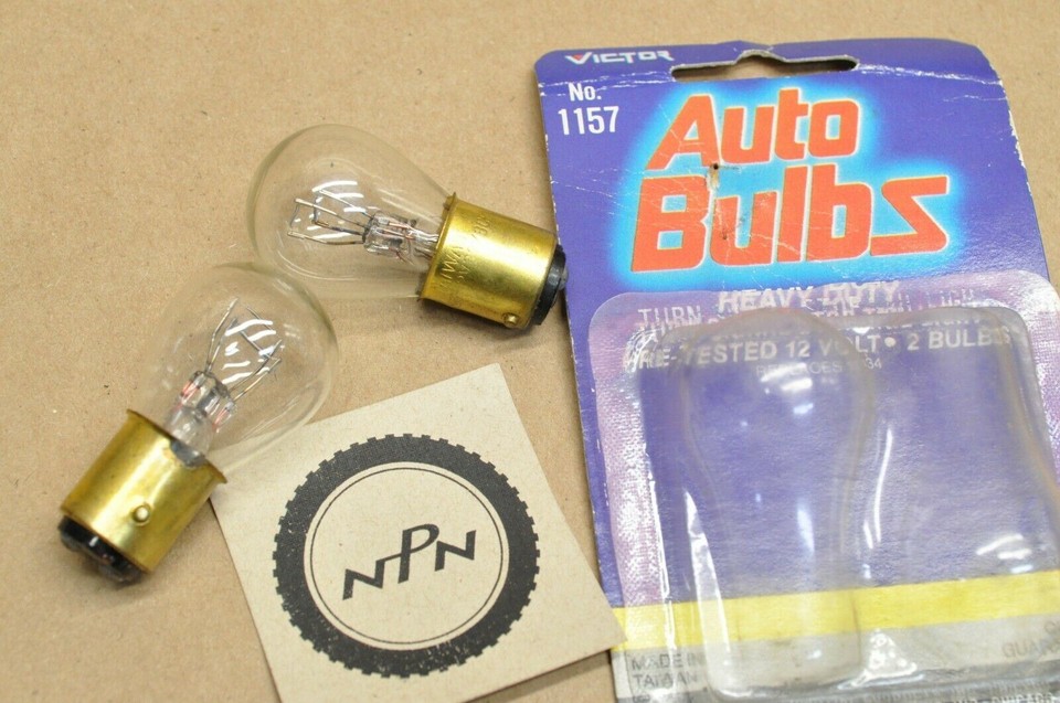 Vintage NOS Victor Auto Turn Signal Stop Tail Light Bulb 12V 32/ 3CP Pair Qty 2 | eBay