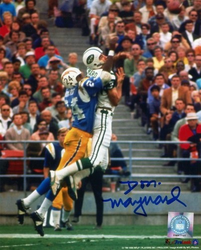 DON MAYNARD AUTOGRAPHED GAME ACTION 8X10 PHOTO - NEW YORK JETS | eBay