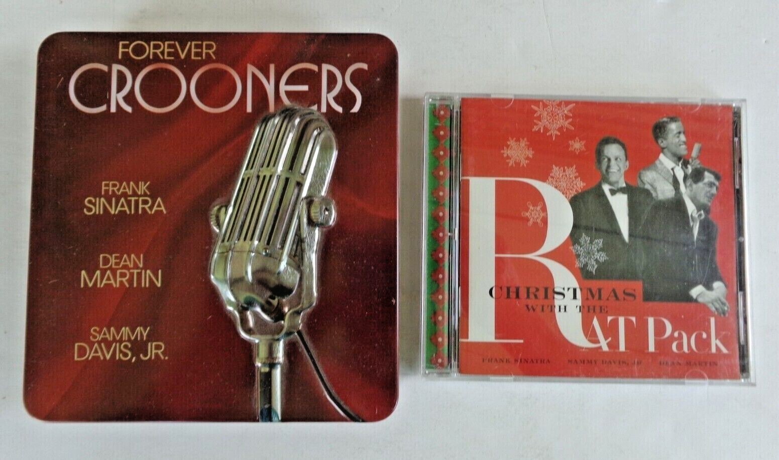 RAT PACK LOT OF SINATRA,MARTIN & DAVIS FOREVER CROONERS 3 CDS TIN & RAT ...