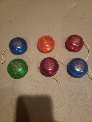 VINTAGE LOT OF 6 DUNCAN IMPERIAL YO YOs 2 RED, 2 BLUE, GREEN, ORANGE | eBay