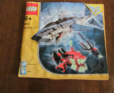 *LEGO 4506 DESIGNER SET "DEEP SEA PREDATORS" INSTRUCTION MANUAL ONLY-NO ...
