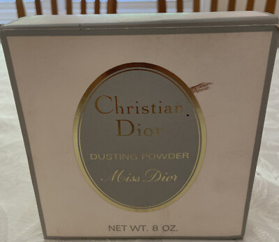 Miss Dior 8oz Dusting Powder by Christian Dior (new with box) Vintage ...