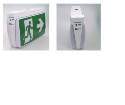 standard Surface mount LED Emergency Exit 24M running man sign | eBay ...